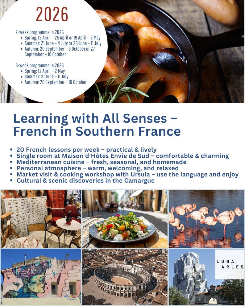 French Language Stay 2026 – Immersion Course in Nîmes, South of France