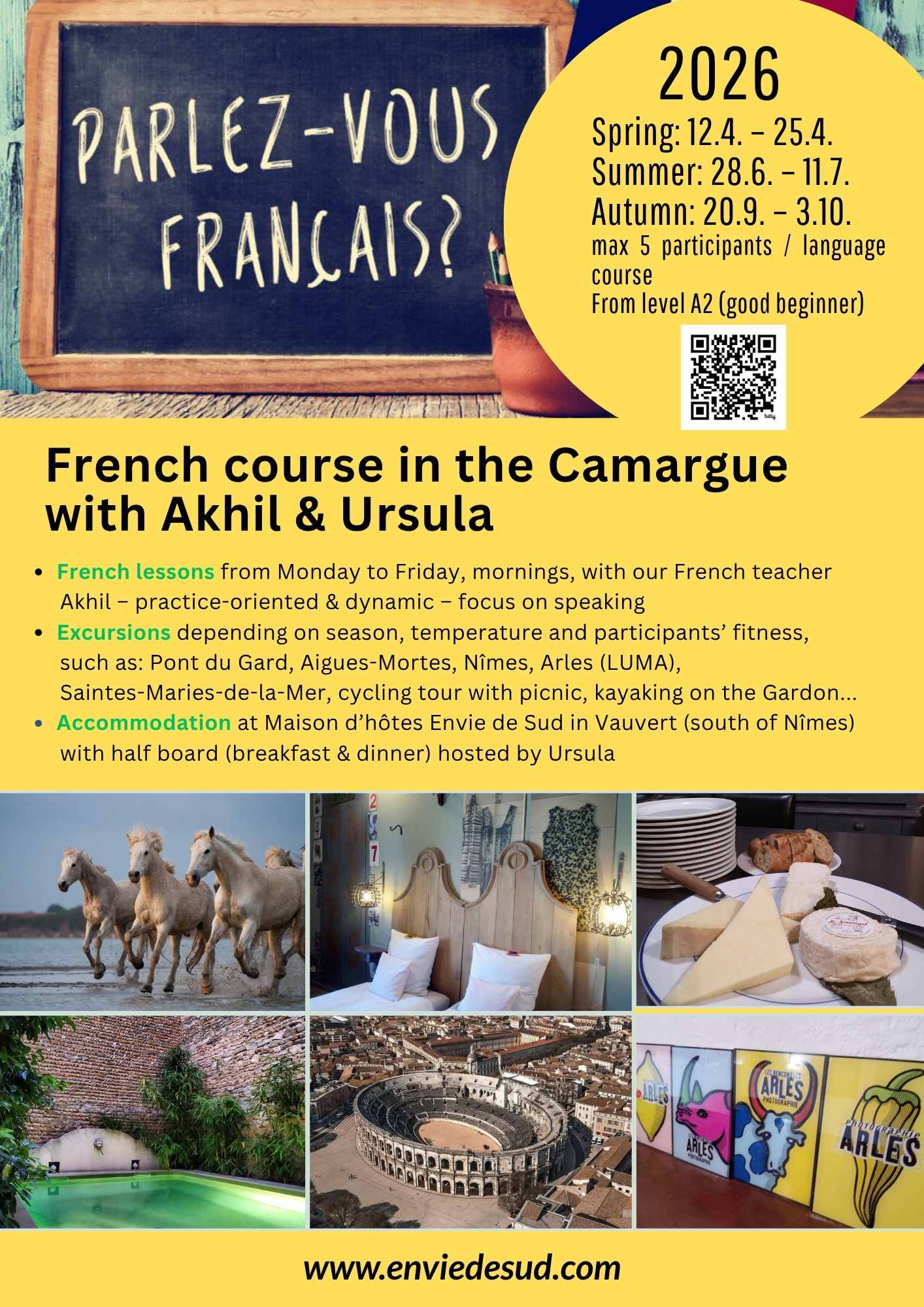 French Language Stay 2026 – Immersion Course in Nîmes, South of France